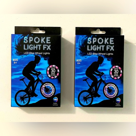 Led | Toys | Spoke Light Fx X2 Led Bike Wheel Lights Both Nib 4 Leds ...